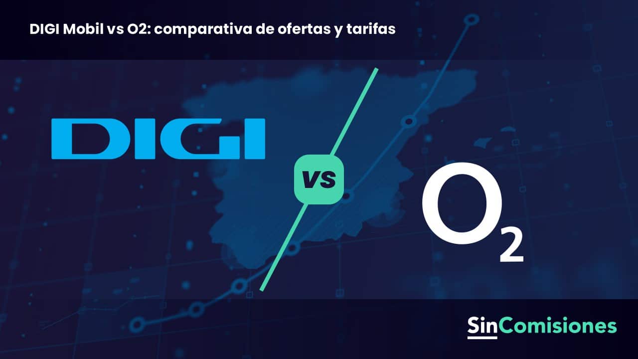 Comparativa de las tarifas de fibra y móvil de Digi y O2